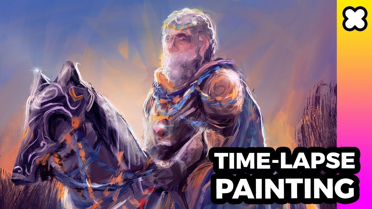 TIME-LAPSE PAINTING - Knight In Shining Armor (Procreate App, iPadPro ...