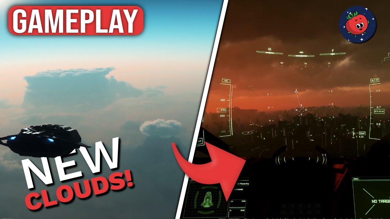 Diving Through Star Citizen 3.19's New Clouds on The City Planet of ArcCorp - YouTube