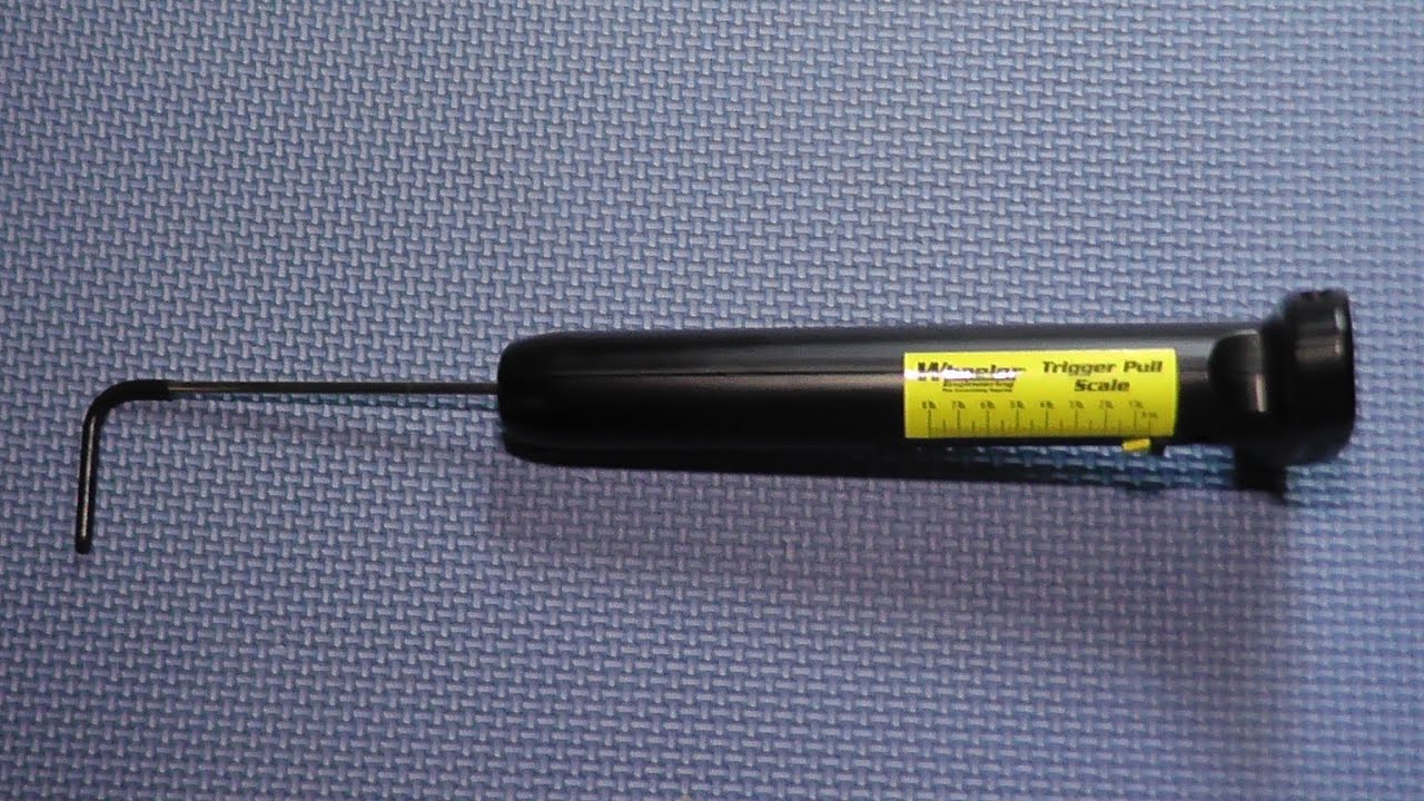 Wheeler Engineering Trigger Pull Scale - YouTube