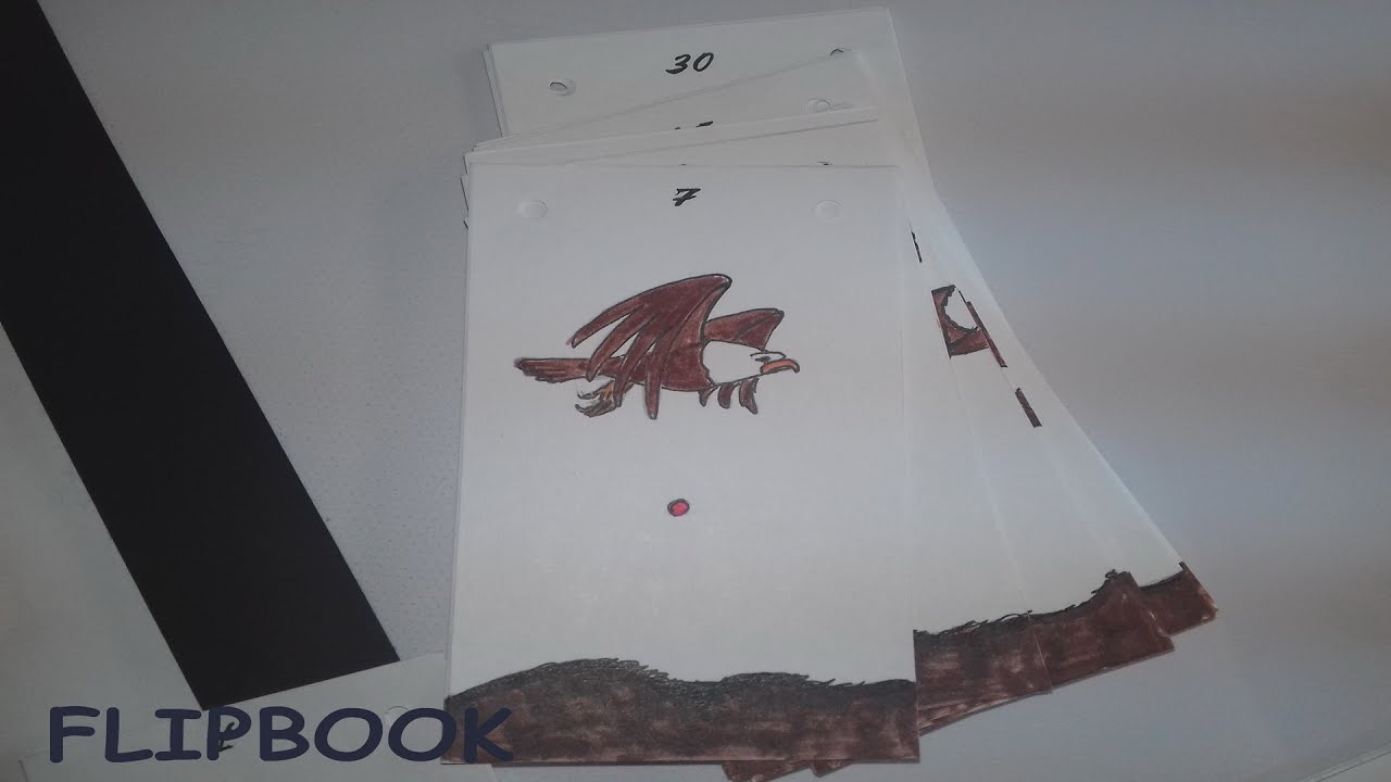 Флипбук ОРЕЛ потерял косточку / Flipbook eagle / Flipbook bird and ...