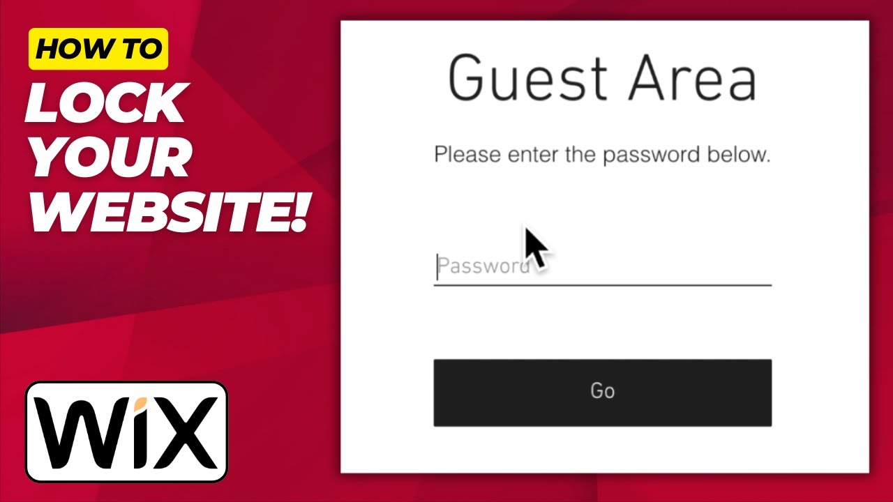 How To Password Protect Your Site on WIX | Secure Your Website & Filter ...