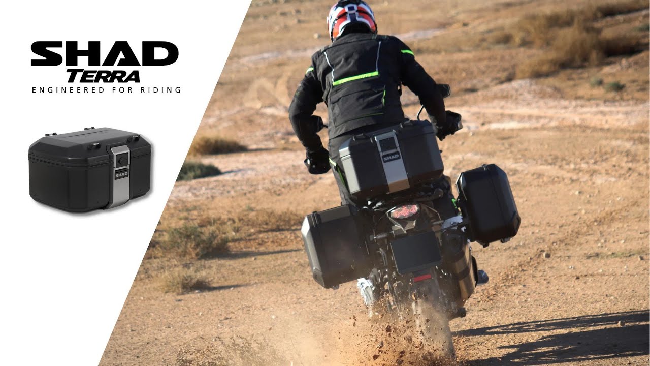 SHAD - TERRA TR37 a TR48 - černé hliníkové vrchní kufry - YouTube