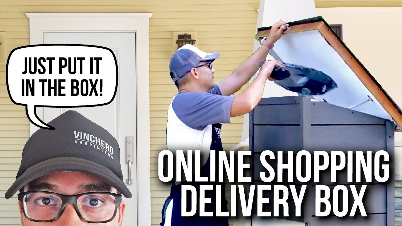Buliding a Parcel Box // How to Receive a Package Without Touching It ...