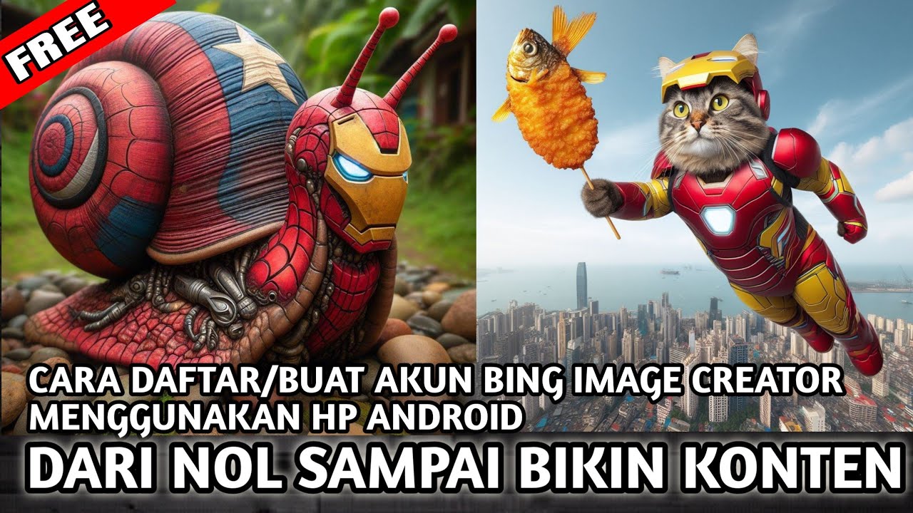 cara daftar akun bing image creator menggunakan hp android - YouTube