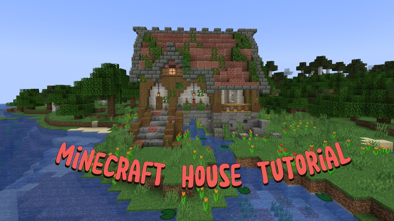 Tutorial | How to Build a Cottage Over a River in Minecraft - YouTube