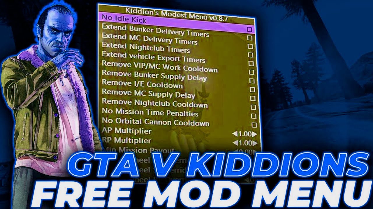 GTA 5 Kiddions Mod Menu | NEW GTA 5 FREE Hack | RP Boost & Max Stats ...