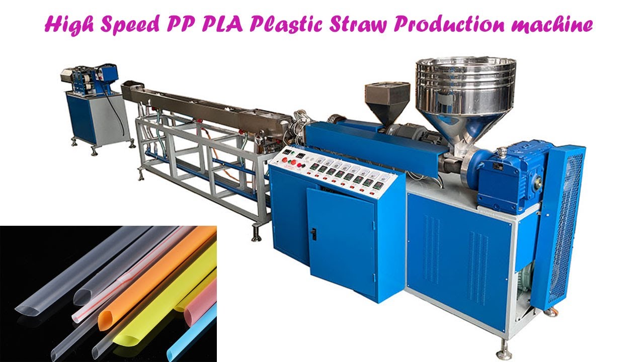 Cheap price 1color PHA Plastic Straw Making Extruder Machine,PP PLA ...