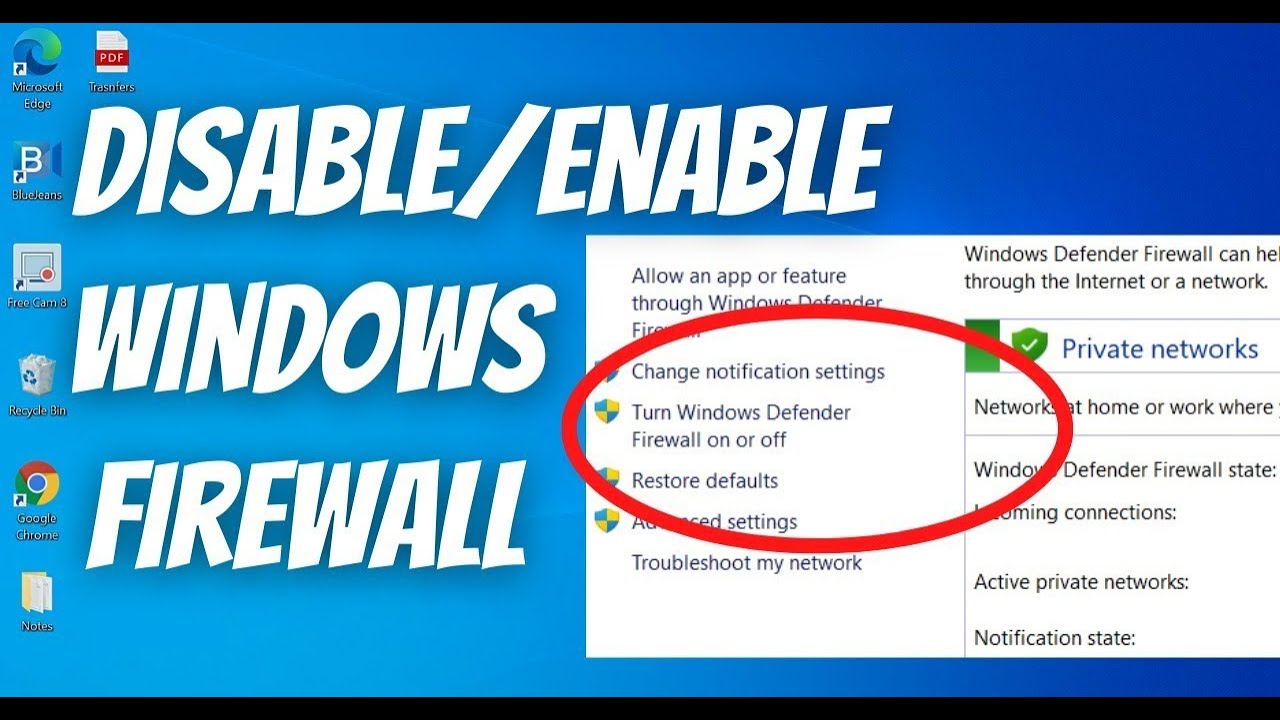 🔒 How to Enable Windows Defender Firewall on Your PC 🔒 - YouTube
