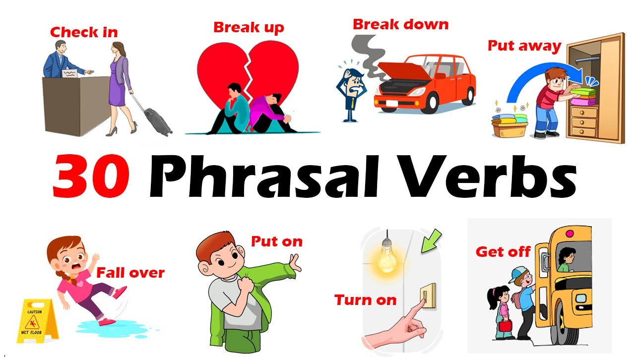 30 Phrasal Verbs For Everyday Life Phrasal Verbs English Vocabulary ...