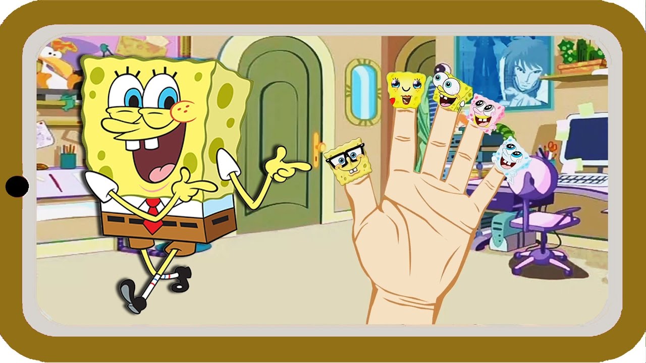 SpongeBob Finger Family Song | Cartoon Finger Family Collection | Kids ...