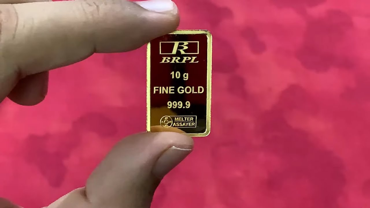 BRPL 24K 10 Gram Gold Bar Unboxing | Bangalore Refinery Gold Collection ...