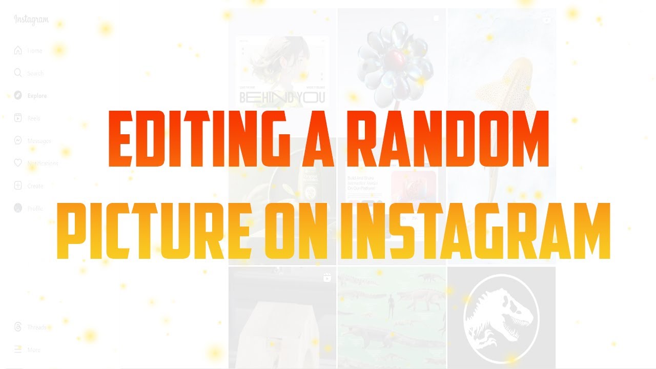 Watch Me Edit A Random Instagram Picture - YouTube
