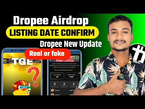 Dropee Airdrop Listing Date | Dropee Airdrop Real Or fake | Dropee ...