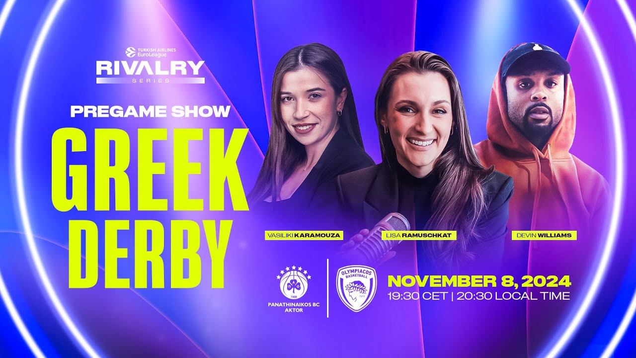 Greek Rivalry DERBY | Olympiacos - Panathinaikos | Pre-game show, LIVE ...