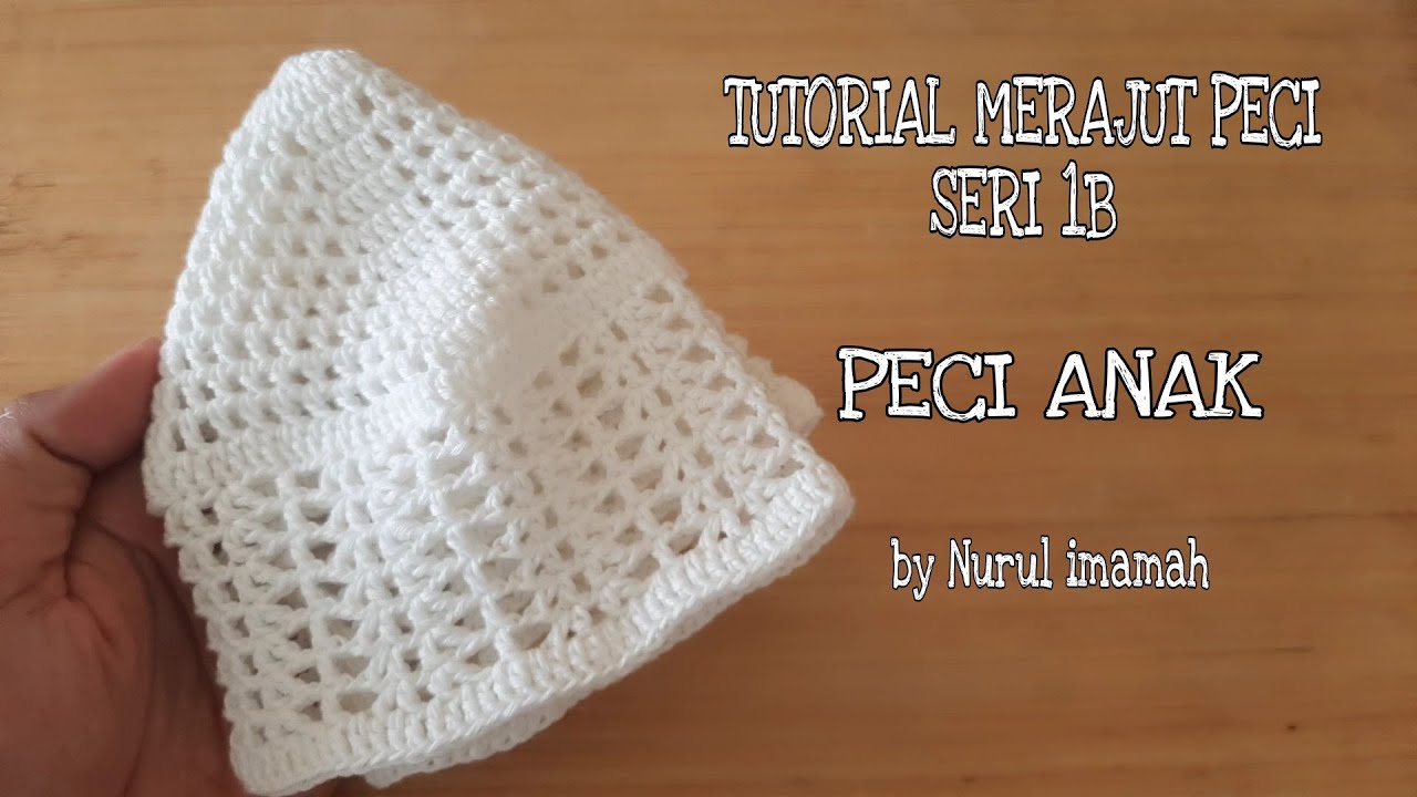 Tutorial merajut peci || Merajut bagian samping peci || Seri 1B - YouTube