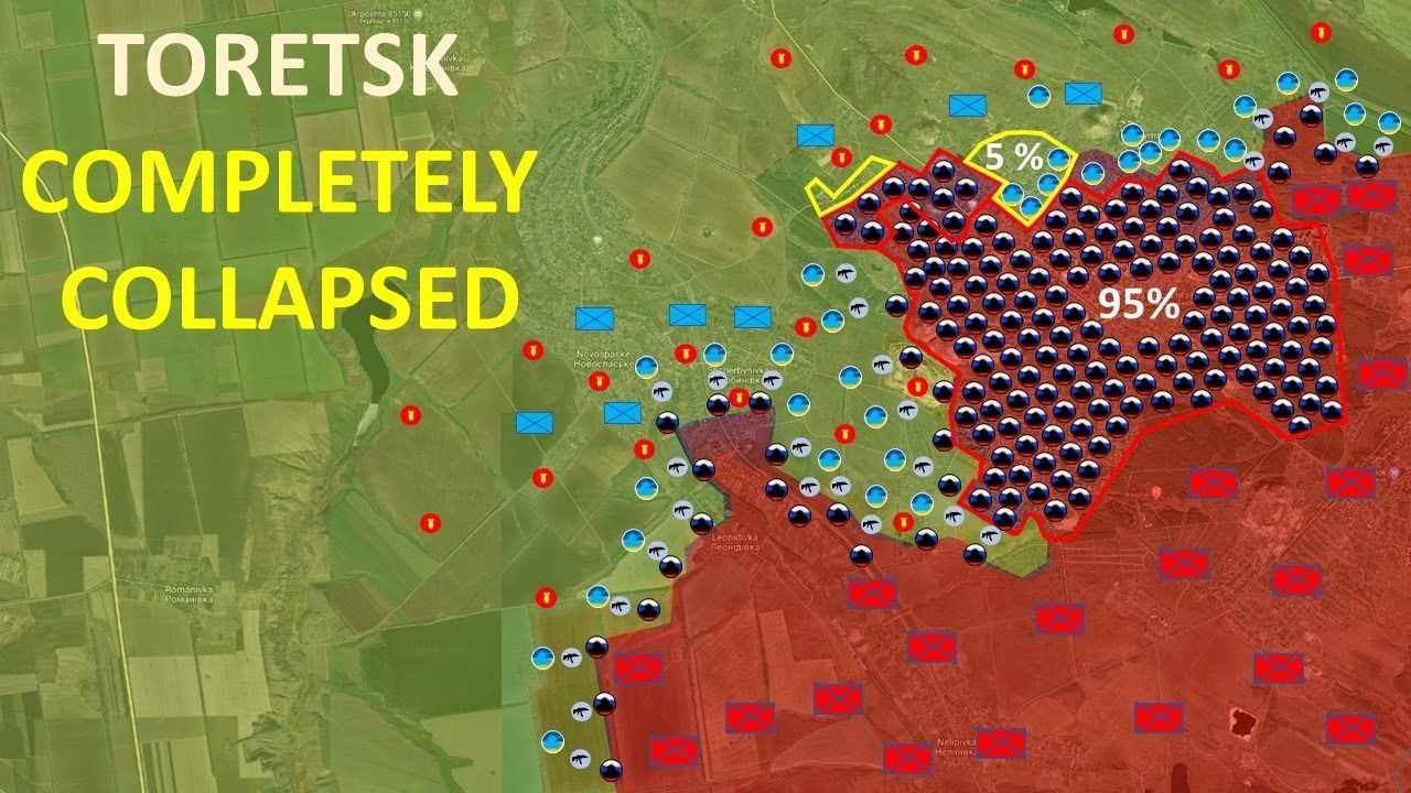 Toretsk Completely Collapsed l Russia Captures 95 % Of Toretsk - YouTube