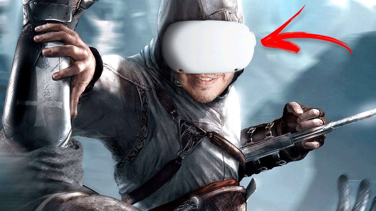 Joguei Assassins Creed em REALIDADE VIRTUAL ! - YouTube