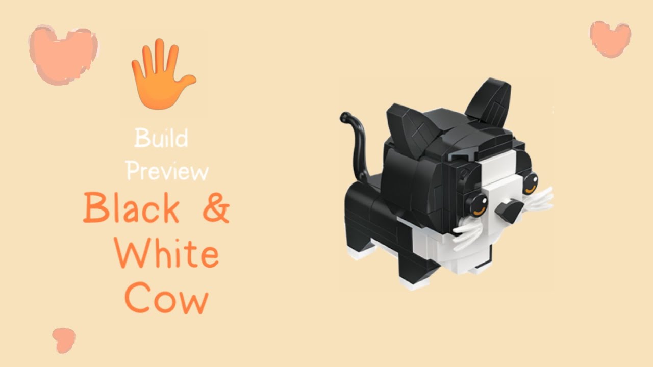 Cute Block Plants - Build Preview - Cats - Black & White Cow - YouTube