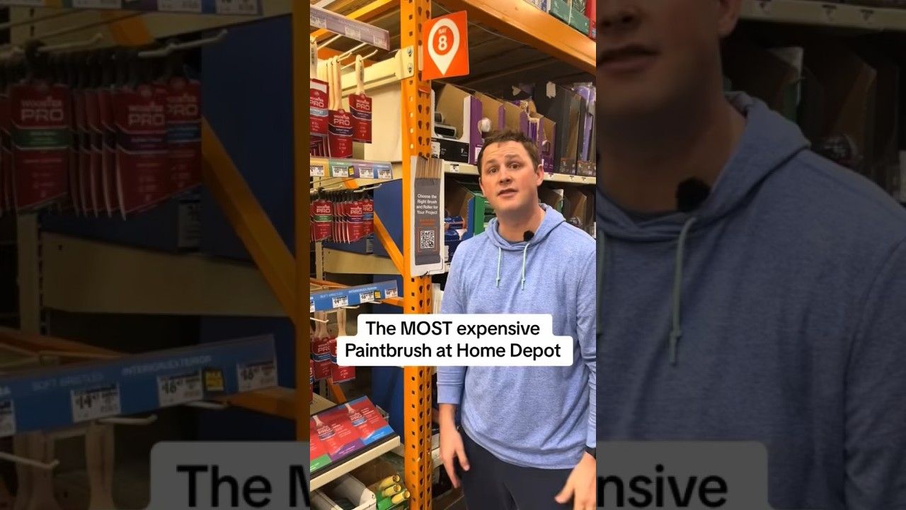 The MOST expensive paintbrush at Home Depot - YouTube