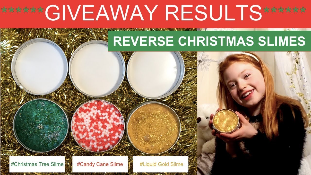 SLIME GIVEAWAY RESULTS | REVERSE SLIME CHALLENGE | RUBY ROSE UK - YouTube