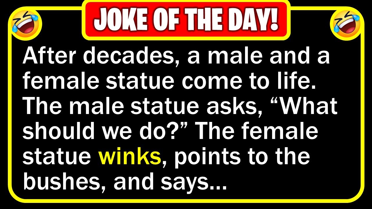 🤣 BEST JOKE OF THE DAY! - For decades, two heroic statues, one male and ...