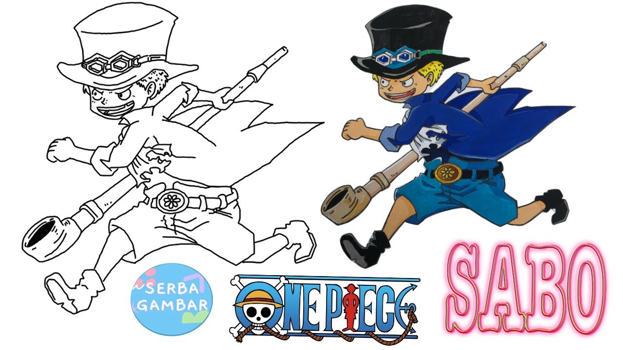 Drawing SABO | ONE PIECE CHARACTER | HOW TO DRAW AND PAINT SABO ...