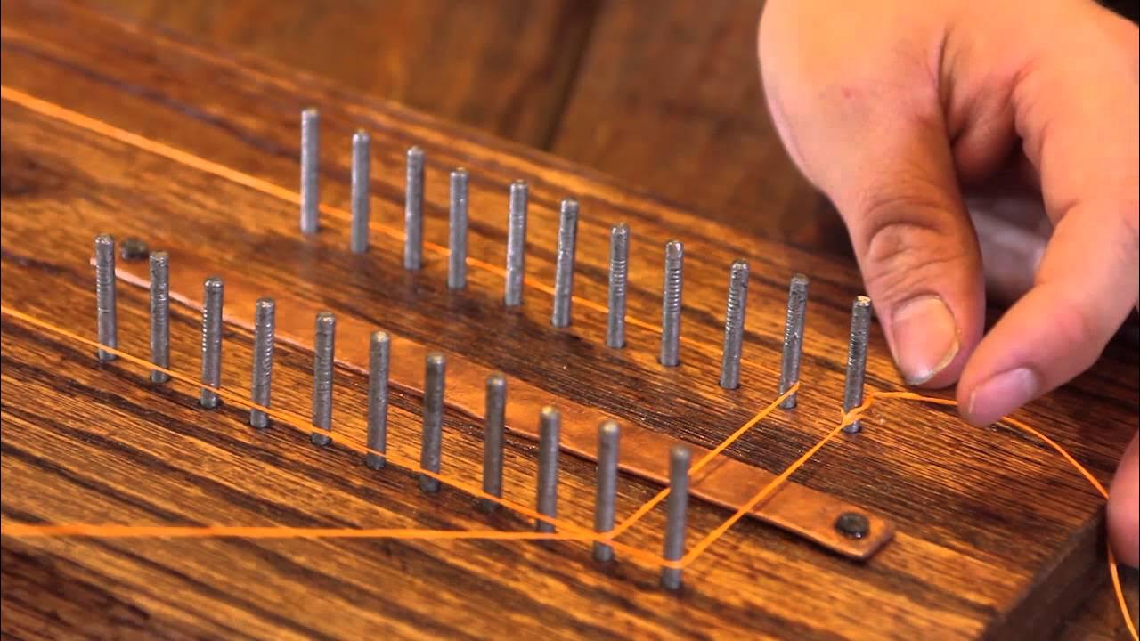 How To Make A Bow Weapon - How To Use A Flemish Bow String Jig - YouTube