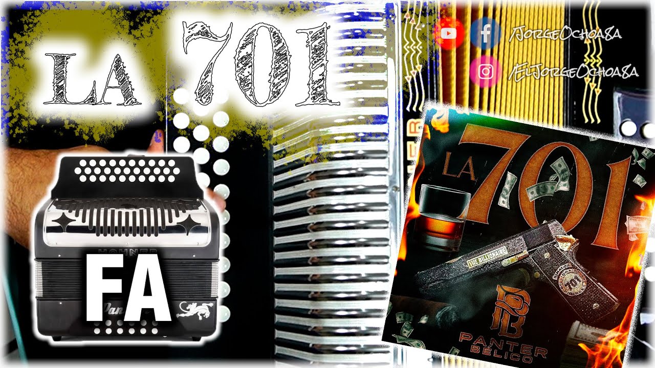 Aprende a Tocar LA 701 de Panter Belico en Acordeon de Fa // TUTORIAL ...