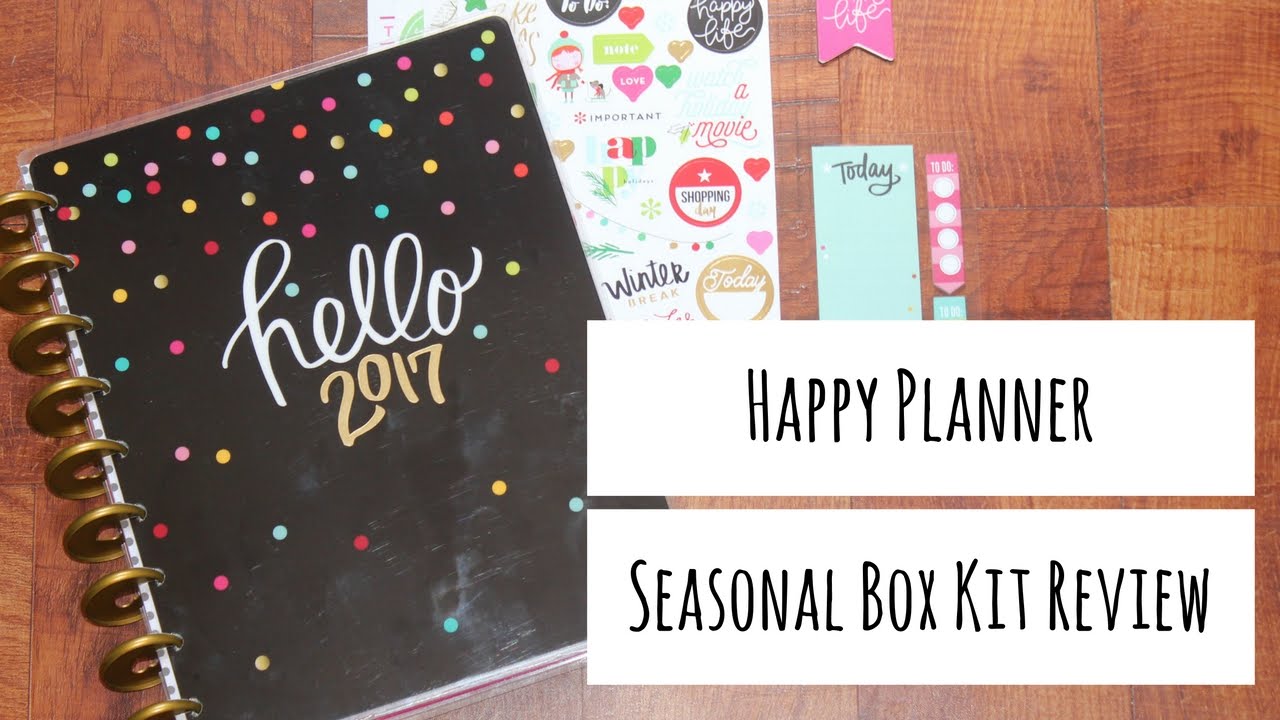 Happy Planner Seasonal Box Kit REVIEW - YouTube