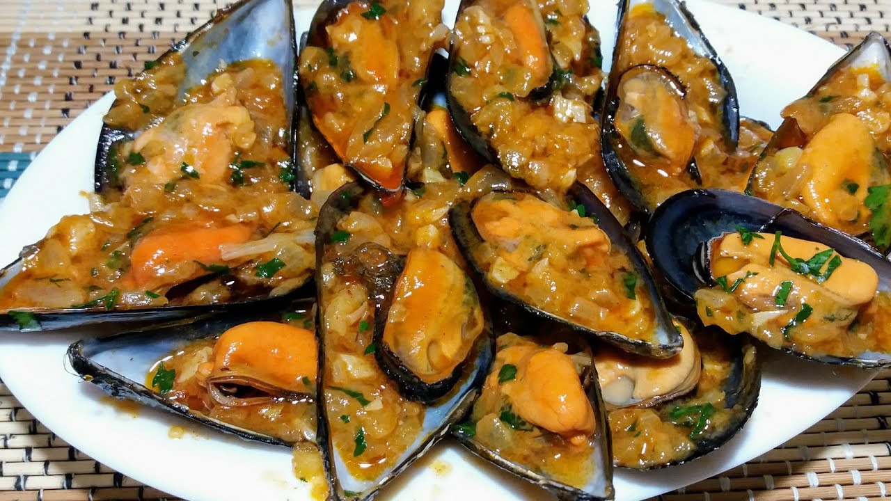 Receta de Mejillones (Choros) en salsa marinera *comida fácil y rápida ...