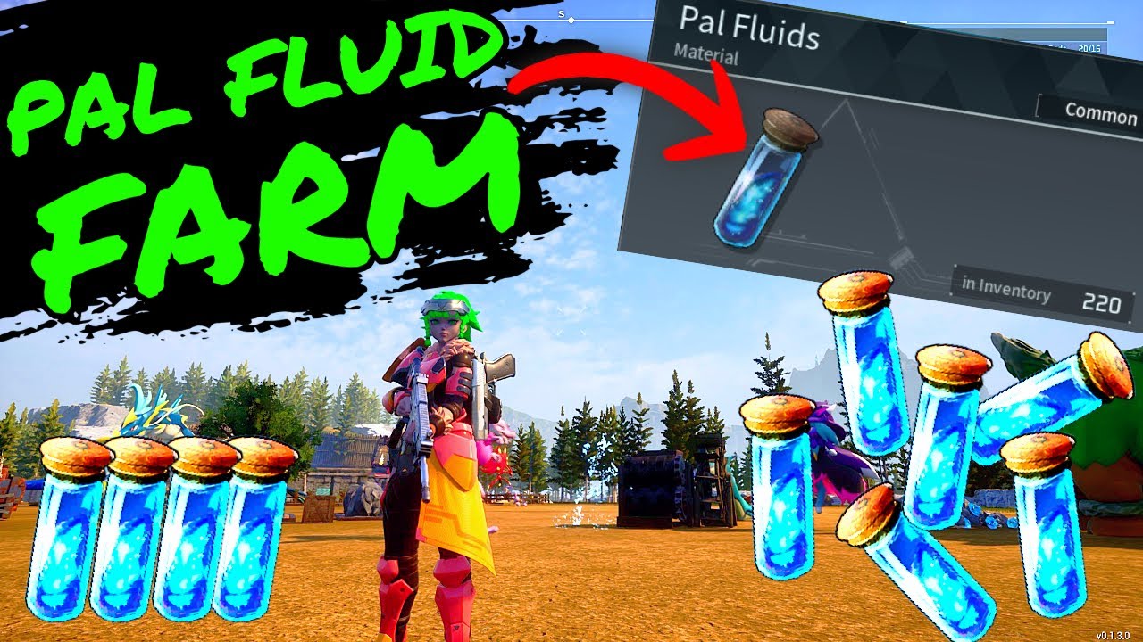 How To PAL FLUID FARM for 1000s of PAL FLUID in PALWORLD!!! Palworld ...
