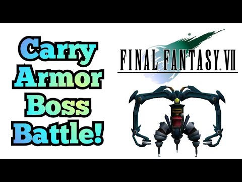 Final Fantasy 7 - Carry Armor Boss Battle - YouTube