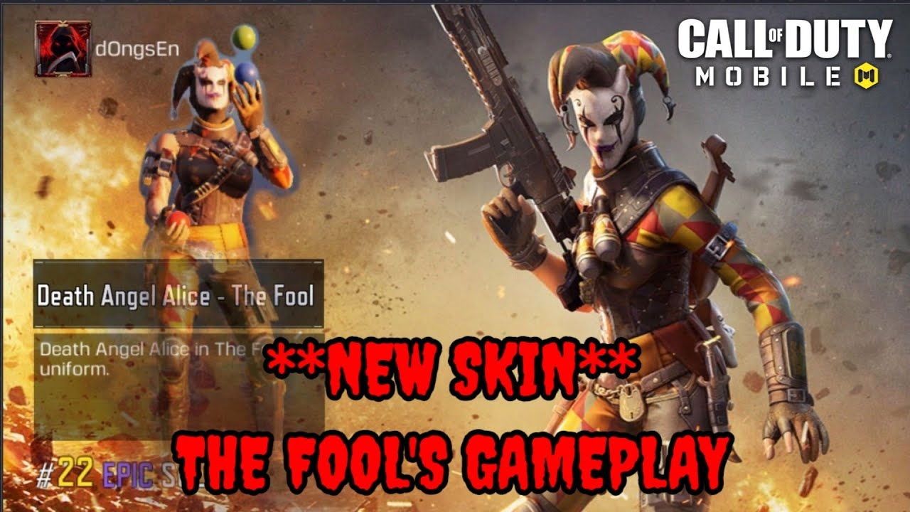 NEW DEATH ANGEL ALICE - THE FOOL LUCKY DRAW SKIN. The Fool's Gameplay ...