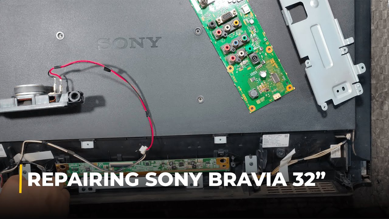 HOW TO REPAIR ON & OFF POWER ISSUE AND BACKLIGHT REPLACEMENT |SONY ...