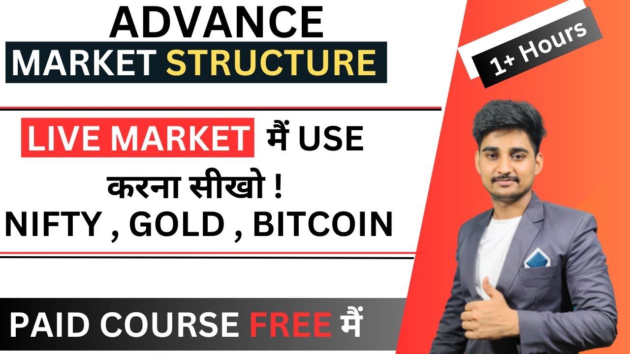 How to use Market Structures in Live market of NIFTY , GOLD, BITCOIN ? | Use of Market Structure ...
