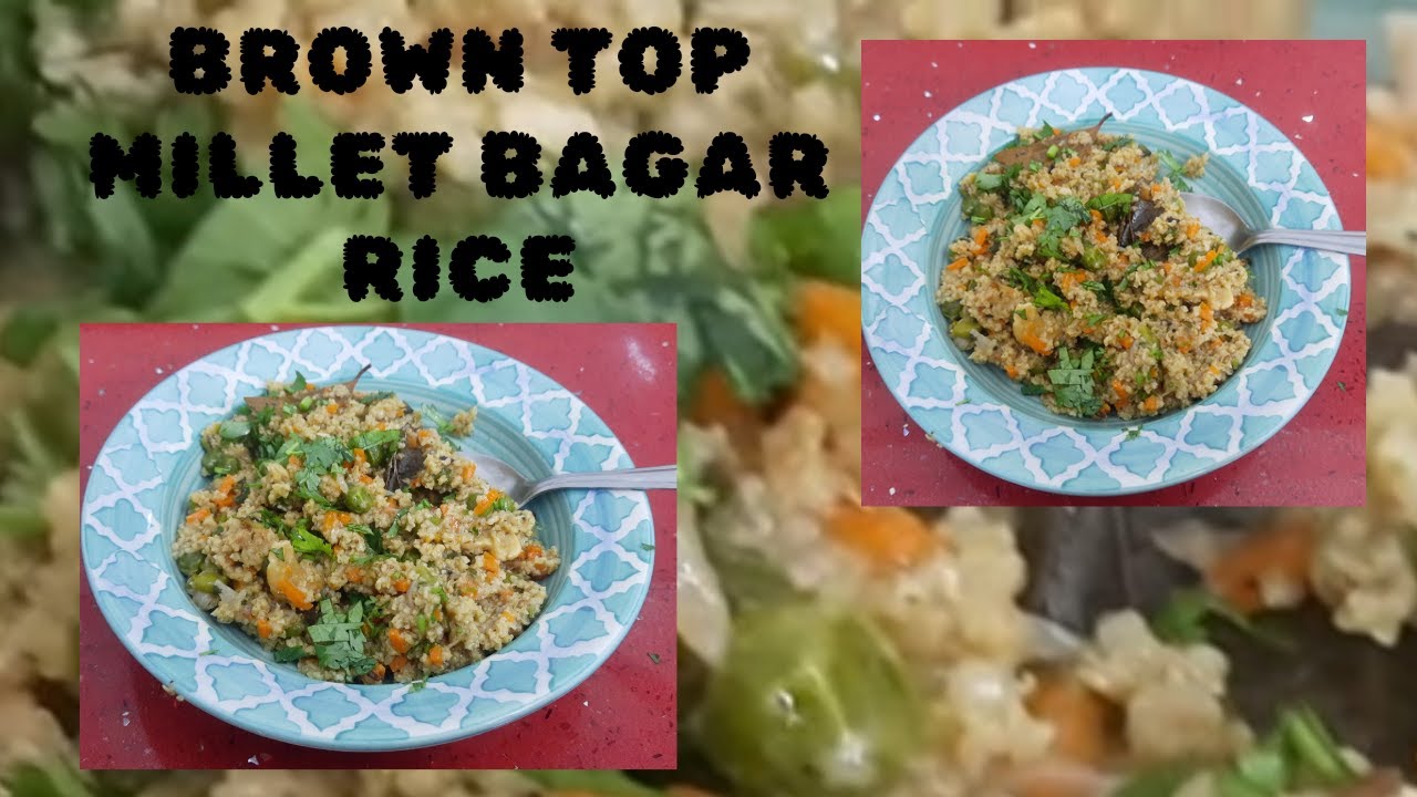 MILLETS BAGAR RICE RECIPE| DAY-68 OF MILLETS DIET CHALLENGE FOR ...
