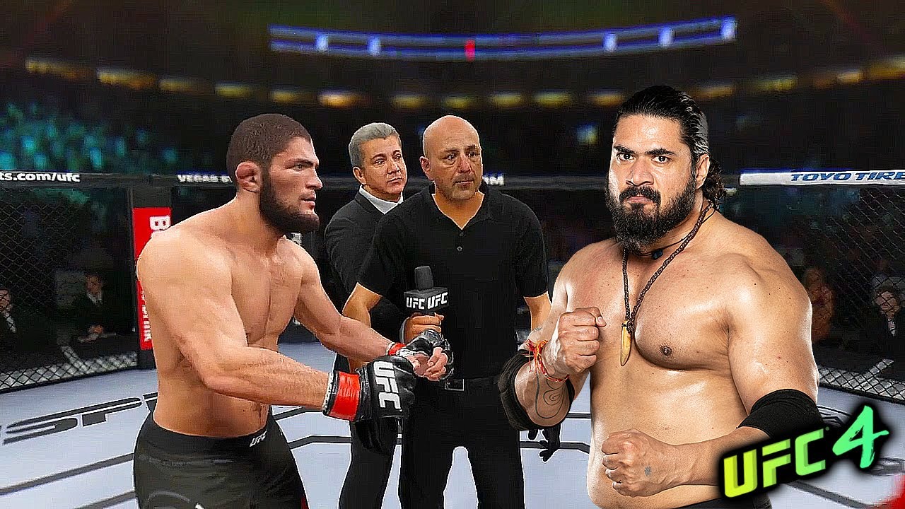 UFC4 | Khabib Nurmagomedov vs. Mahabali Shera (EA sports UFC 4) - YouTube
