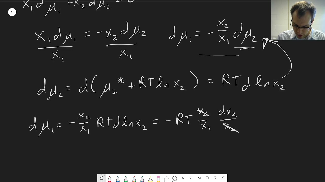 Chapter 24: Gibbs-Duhem Equation Example | CHM 307 | 085 - YouTube