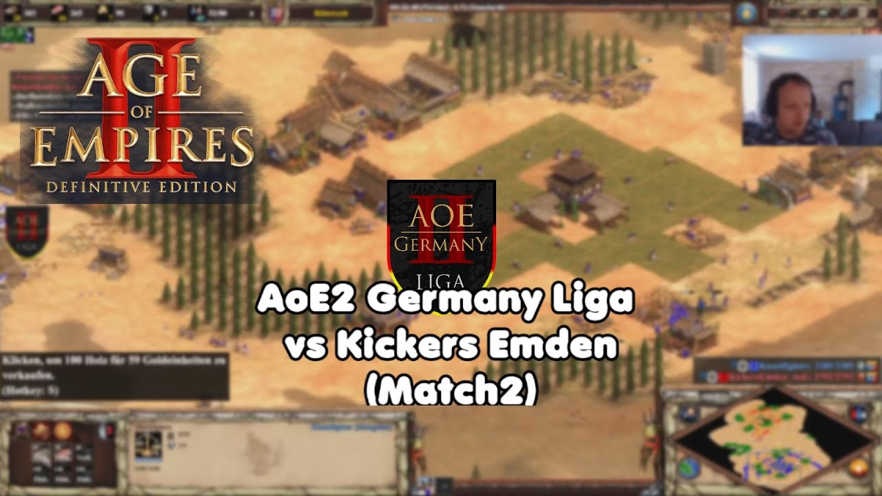 Aoe2 Germany Liga vs Kickers Emden (Match 2) / Desert Void (Age of Empires 2 Definitive Edition ...