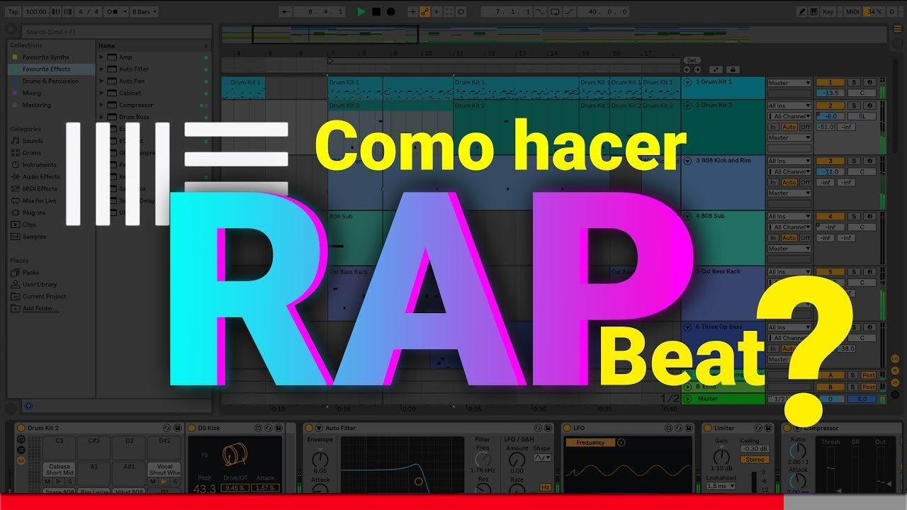 TUTORIAL RAP BEAT - COMO HACER BEAT DE RAP EN ABLETON LIVE - YouTube