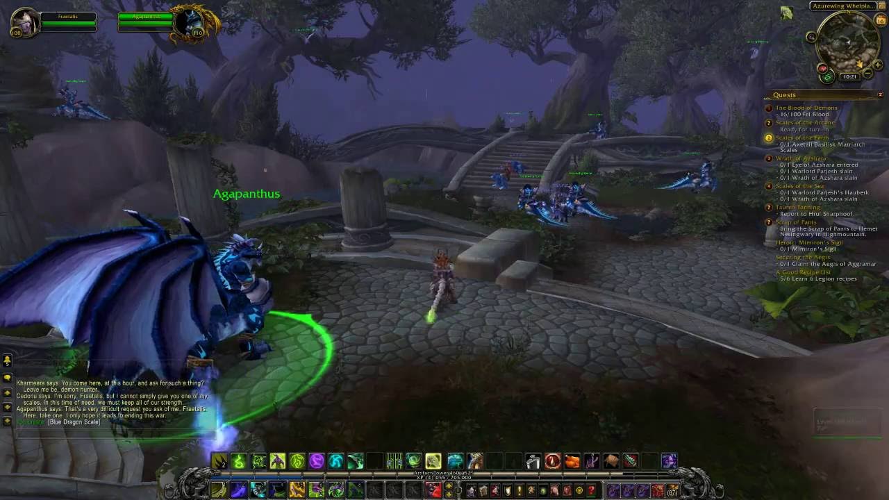 World of Warcraft Scales of the Arcane Leatherworking Legion Quest ...