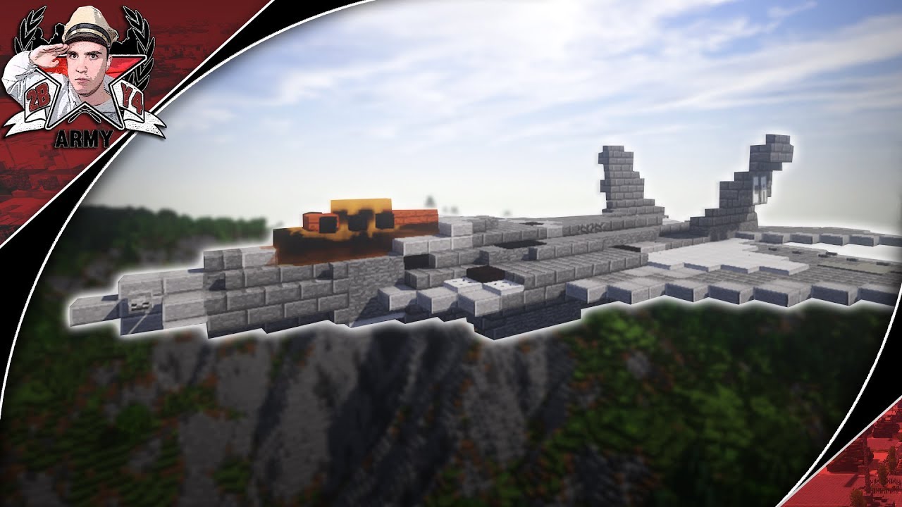 Minecraft: Modern Warfare F-22 "Raptor" | Stealth Aircraft Tutorial ...