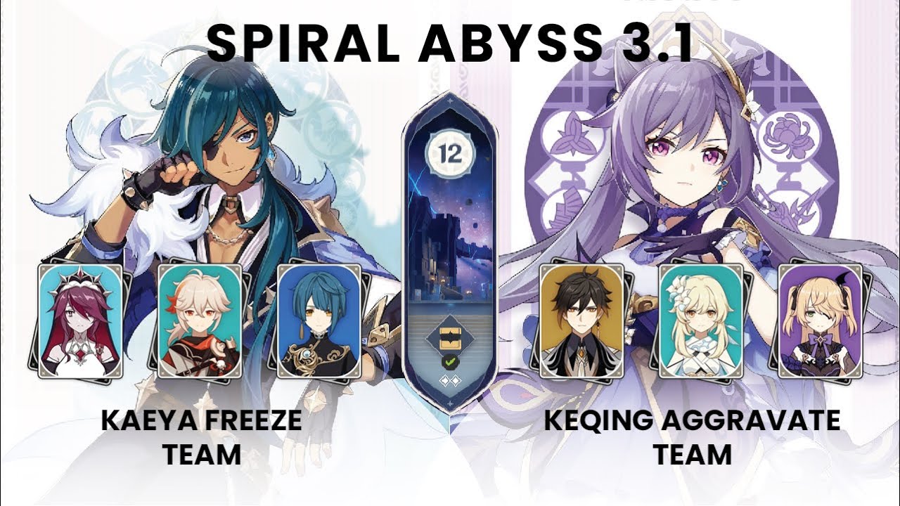 [GI] F2P Kaeya Freeze with Kazuha C1 & Keqing Aggravate | Genshin ...