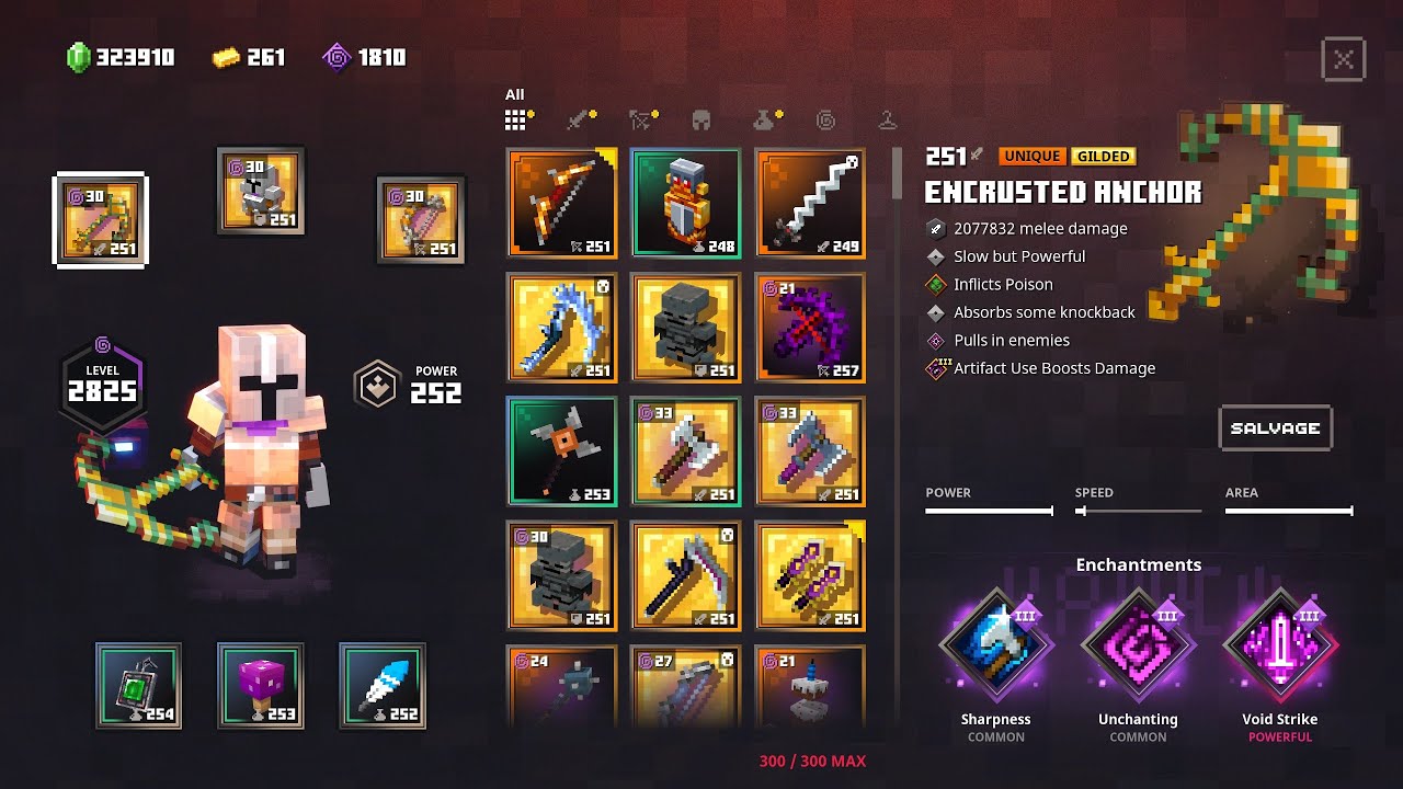 Minecraft Dungeons Bone Anchor Synergy Build Apoc+25 Highblock Halls No ...