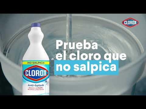 Prueba Clorox® Anti-Splash, el cloro que ¡NO SALPICA!
