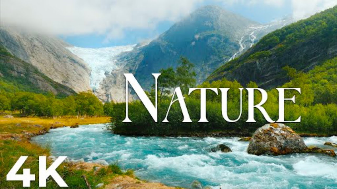 FLYING OVER NATURE(4K UHD) - Relaxing Music Along With Beautiful Nature ...