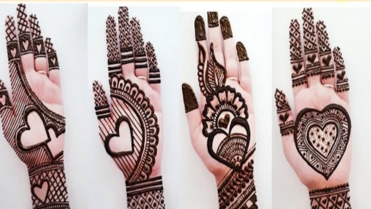 harts shaped front hand mahndi diggings😇•|| beautiful braidal mahndi ...