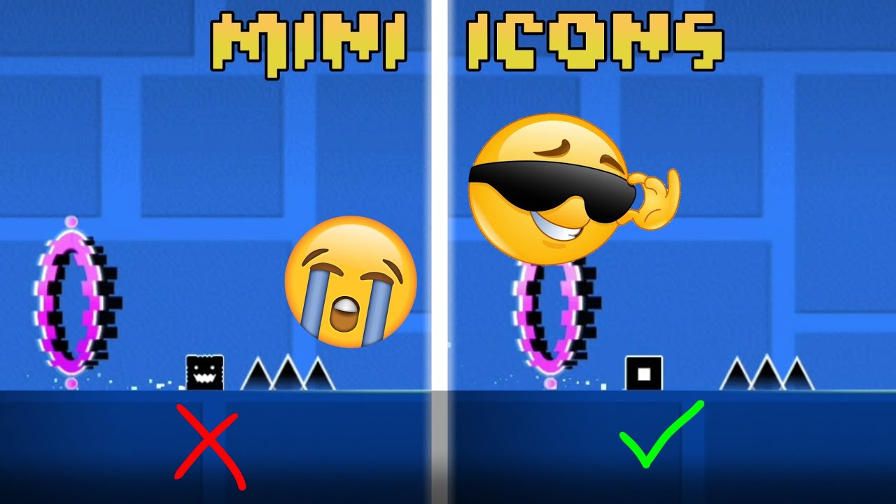 Como mudar os mini ícones no seu Geometry Dash! - YouTube