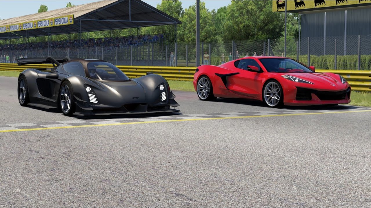 Czinger 21C 2021 vs Chevrolet Corvette C8 Z06 3LZ Coupe 2023 at Monza ...