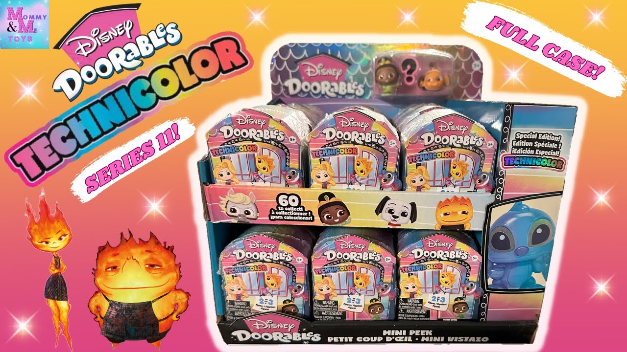 UNBOXING A FULL CASE OF DISNEY DOORABLES SERIES 11 TECHNICOLOR WITH ...